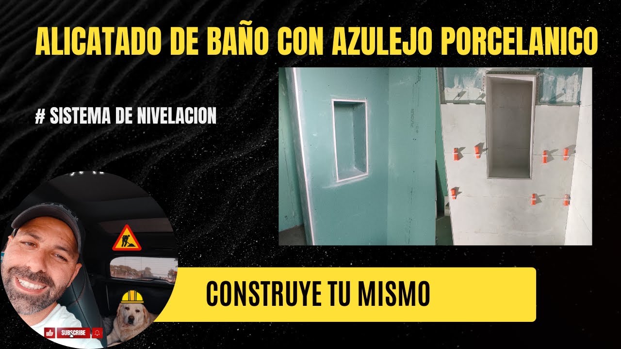 como alicatar paredes de pladur de baño con azulejo porcelánico por ...