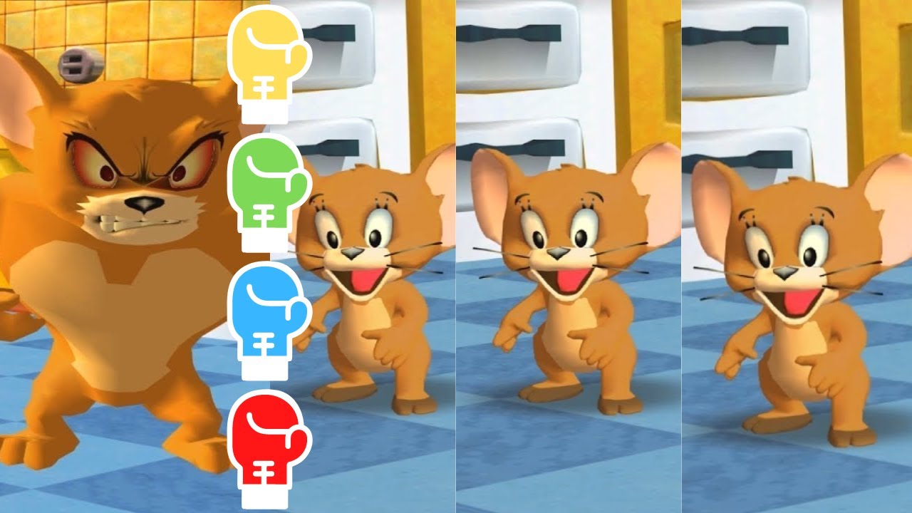 Tom and Jerry War of the Whiskers (1v3): Monster Jerry vs Team Jerry HD ...
