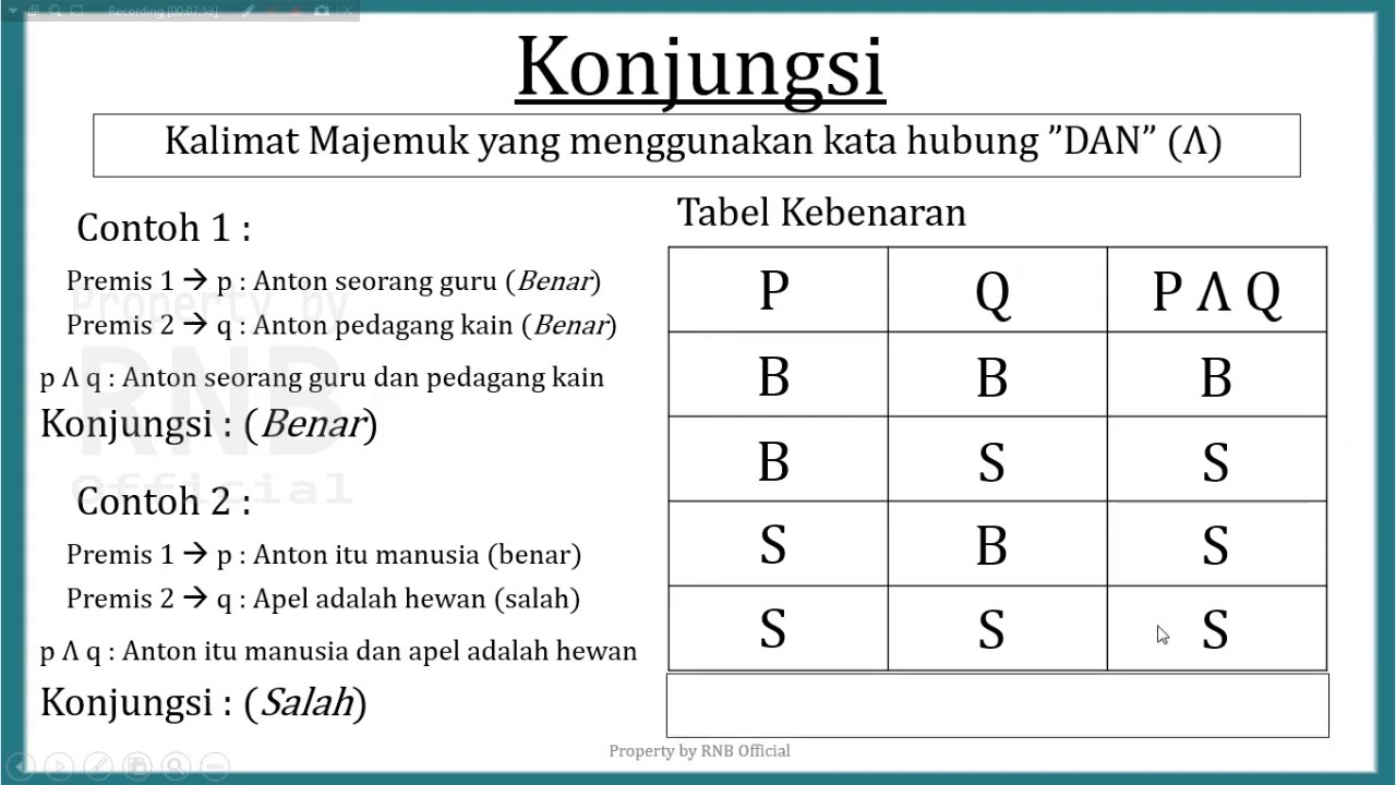 Contoh Soal Tabel Kebenaran Logika Matematika Images The Best Porn Website