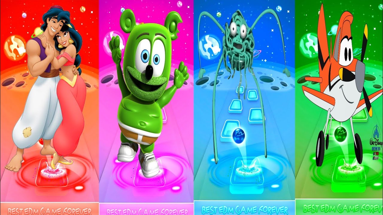 Aladdin🆚The Gummy Bear Show🆚NOODLES NINJA🆚Planes ️Who is best player ...