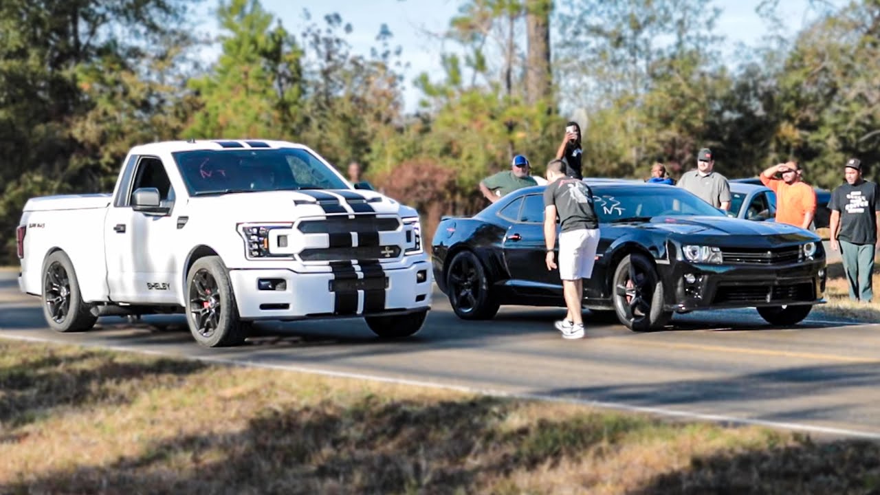 Taking my Truck Back Road Street Racing! - YouTube