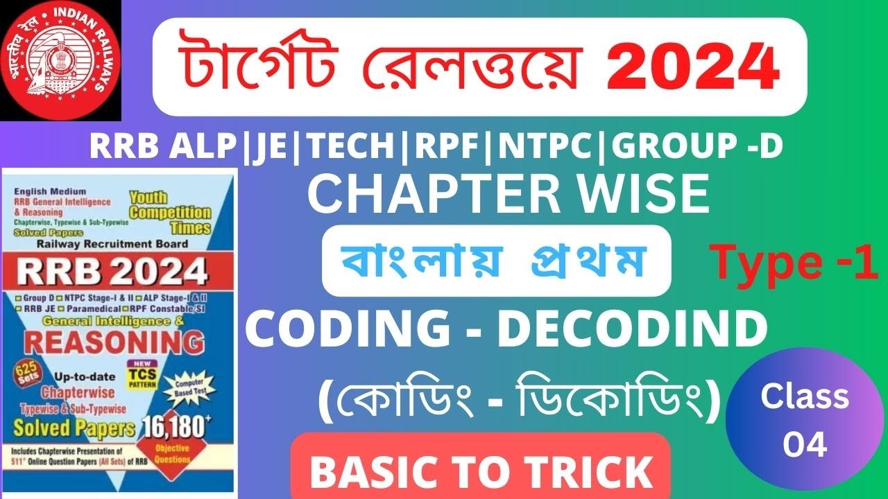 Coding Decoding Railway Exam 2024 Rrb Alptechjentpc Group D Class 4 Coding Decoding