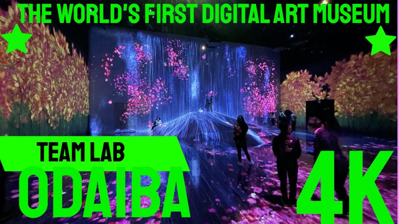 World's first digital art museum- Team lab, Tokyo, Japan [4k] - YouTube