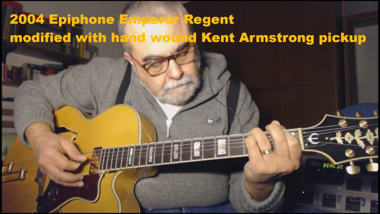 2004 Epiphone Emperor Regent - pickup upgrade to Kent Armstrong hand ...