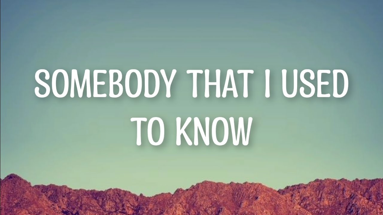 Somebody That I Used To Know - Gotye ft. Kimbra (Lyrics) - YouTube