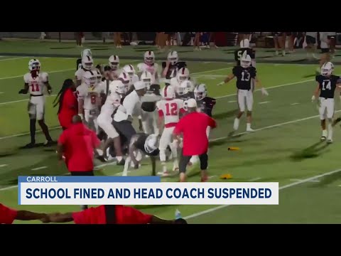 Carroll high fined, coach suspended after fight at football game
