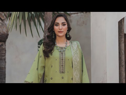 Mahroosh by Panache Woollen Fabric With Jacquard Shawl - YouTube