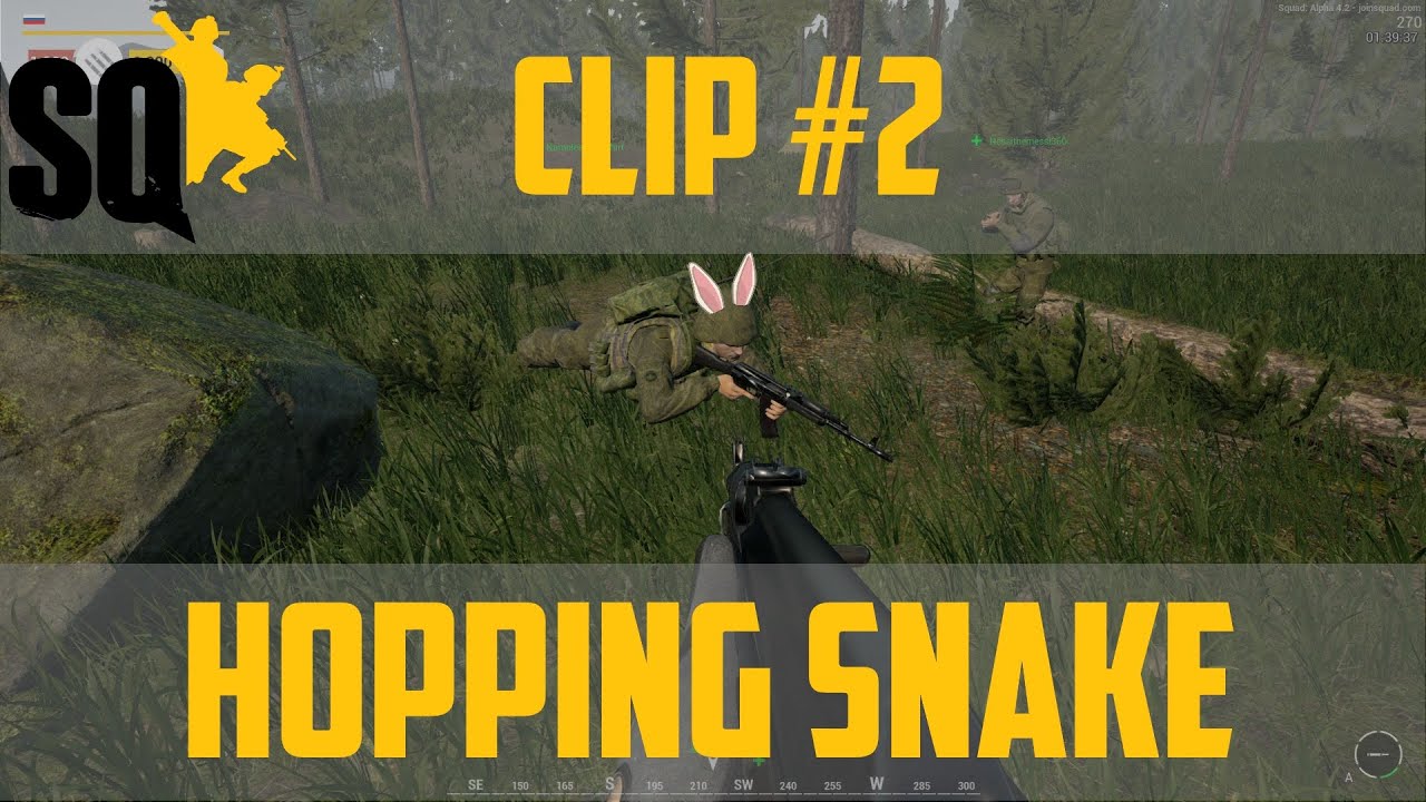 Squad Gameplay Clip #2 Hilarious Hopping Snake Glitch! (Funny Moments ...