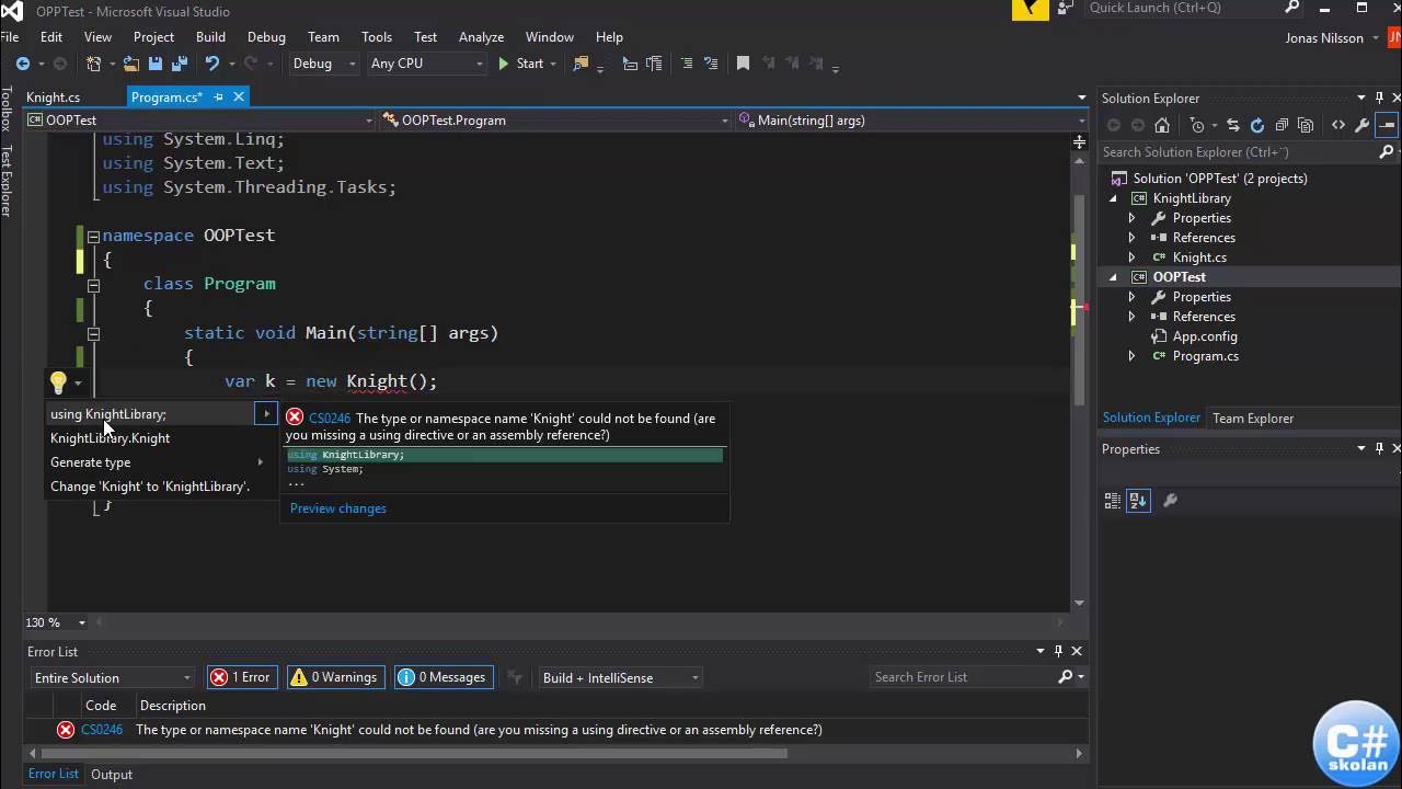 Programmering 2 - OOP inkapsling - YouTube
