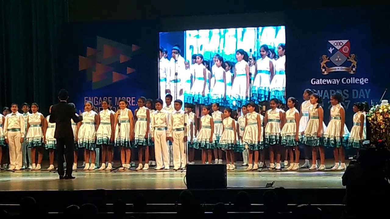 Gateway College Colombo Awards Ceremony 2017 Junior Choir Part2 - YouTube