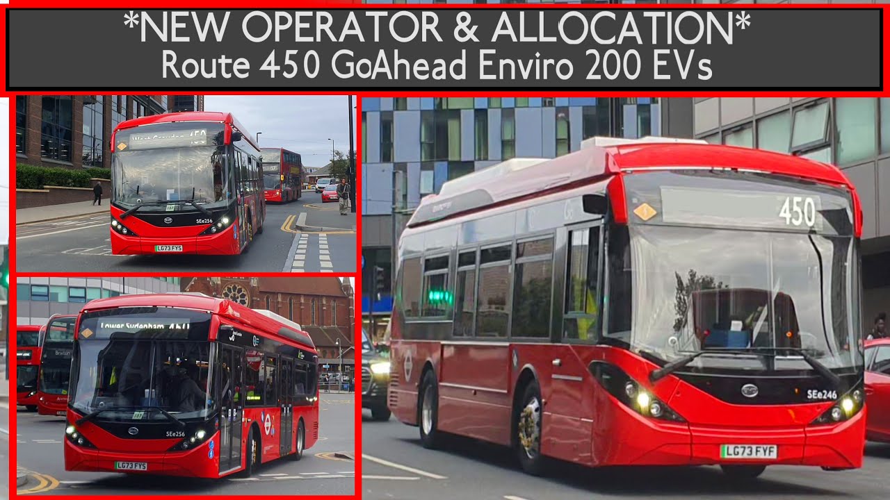 NEW OPERATOR BRAND NEW BUSES Route 450 GoAhead E200 EV Observations NEW OPERATOR BRAND NEW BUSES Route 450 GoAhead E200 EV Observations