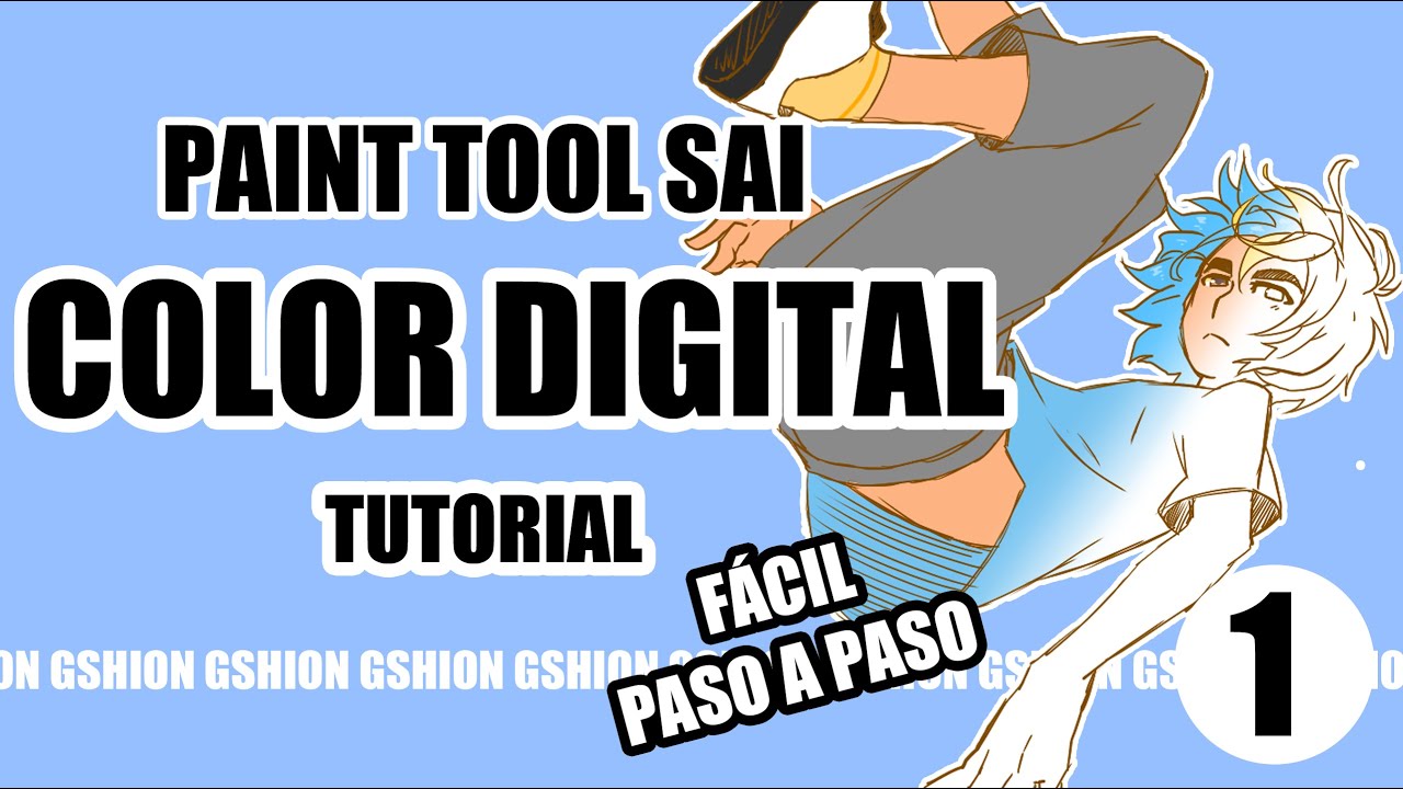 Como COLOREAR ANIME FÁCIL paso a paso 1 PAINT TOOL SAI | TUTORIAL HOW ...