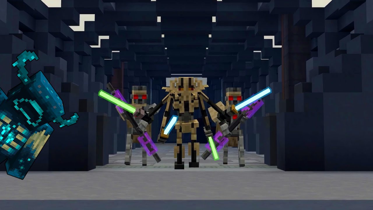 Warden VS General Grievous | Minecraft x Star Wars DLC - YouTube