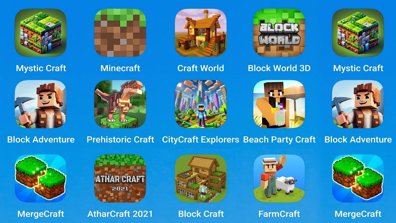 Mystic Craft,Minecraft,Craft World,Block World 3D,Block Adventure ...