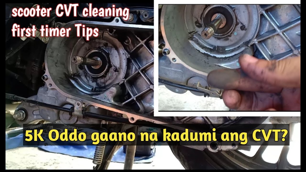 SCOOTER CVT CLEANING TIPS FOR FIRST TIMER | FIRST CVT CLEANING 5K ODDO ...