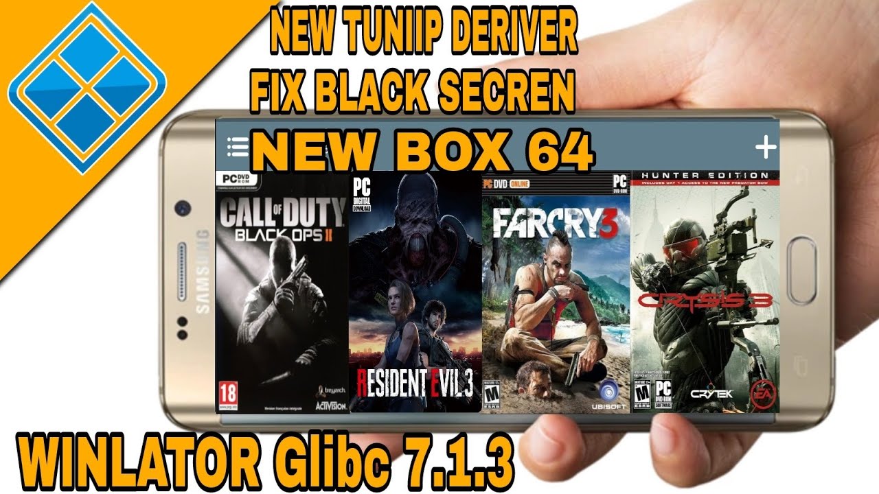 Winlator (glibc) 7.1.3 UPDATE (windows emulator) android | Fix BLACK ...