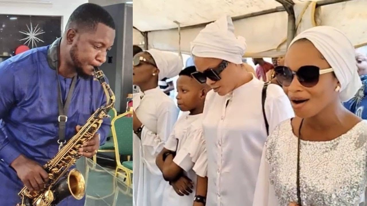 SULE SAX WIFE AND CHILDREN MOVED TO T€ÀRS AT HIS TRIBUTE NIGHT - YouTube