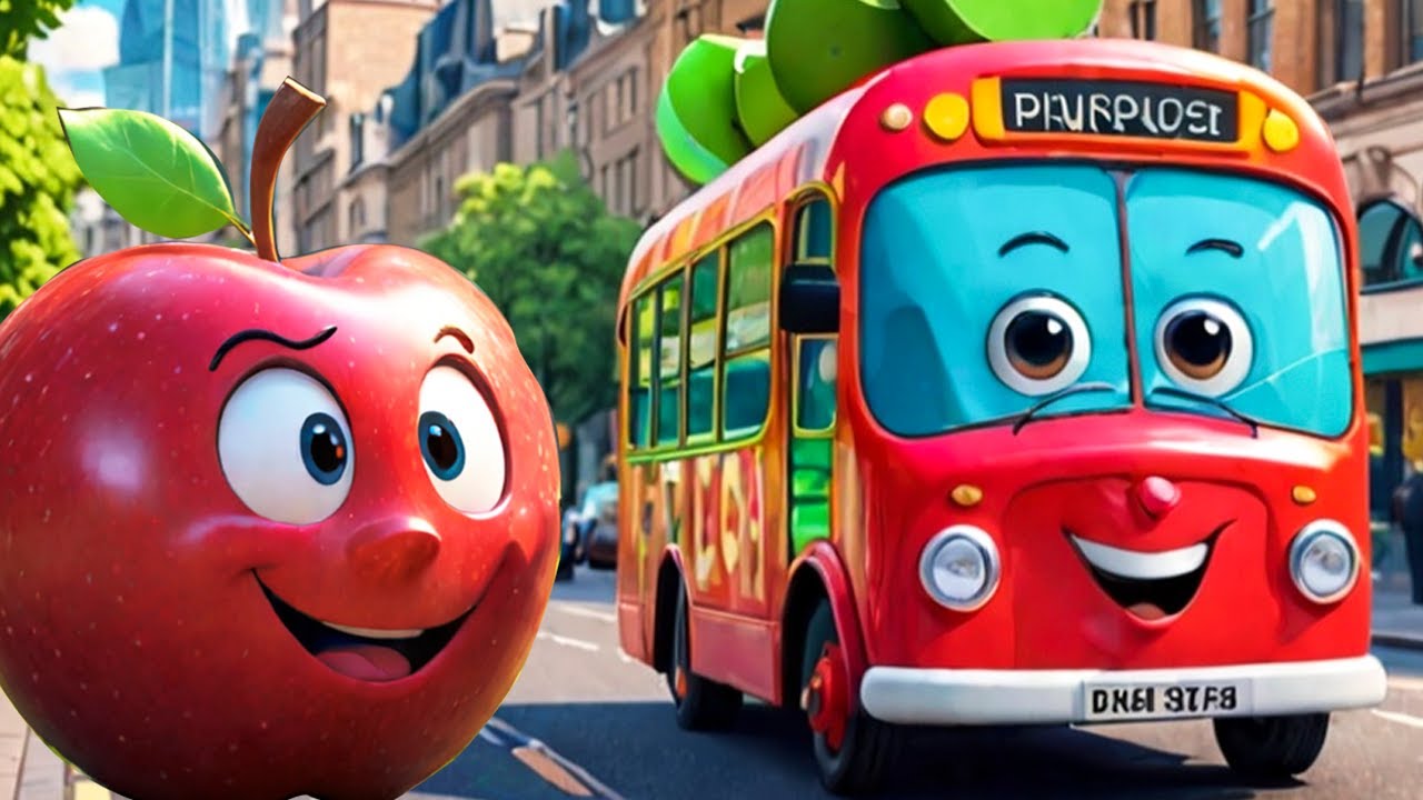 A For Apple Cartoon Phonic Songs For Children: KidsWorld Nursery Rhymes ...