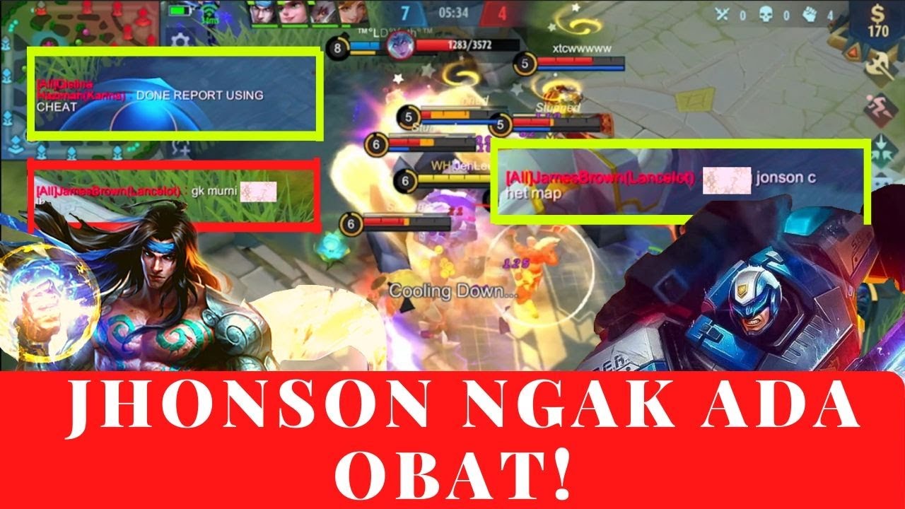 JHONSON TEBENGIN BANG BADANG! SAMPE MUSUH BILANG MAP-HACK!?! - Supir MLBB - YouTube