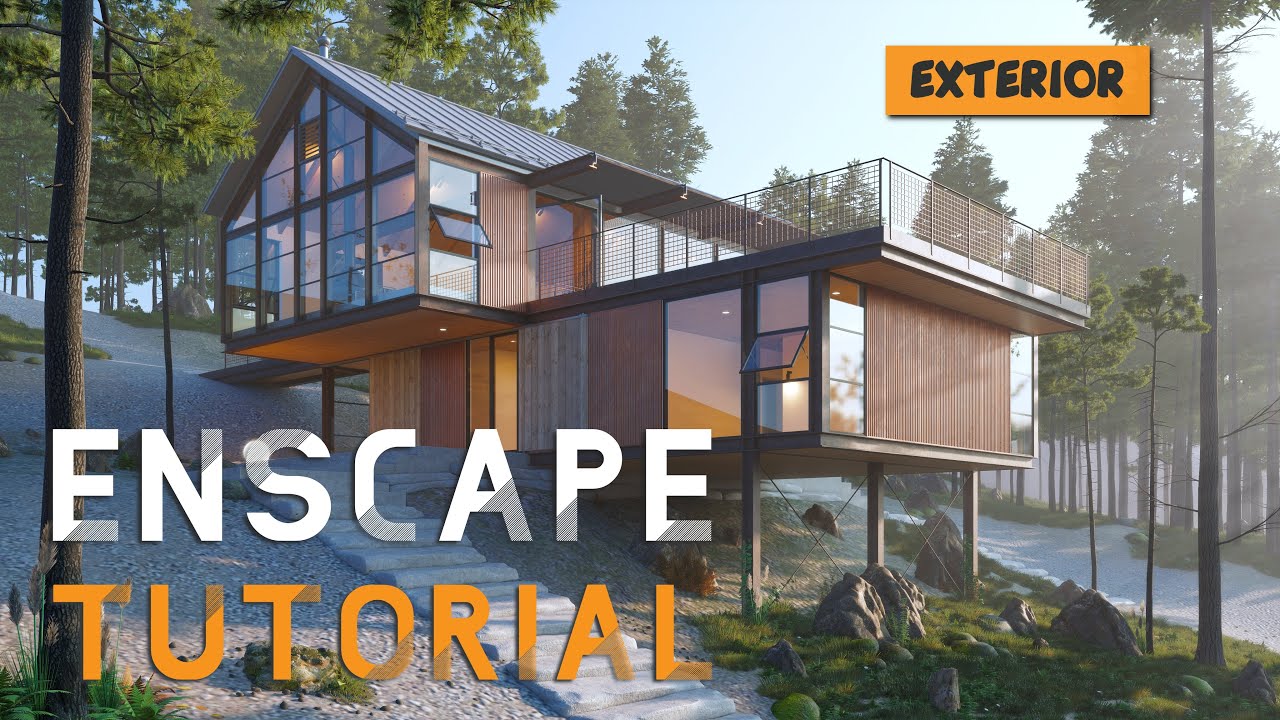 Enscape Tutorial : Realistic Render | Sunshine Canyon House - YouTube