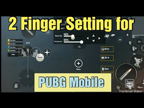 #PUBG #PUBGmobile PUBG Mobile two finger Best Setting for beginners ...