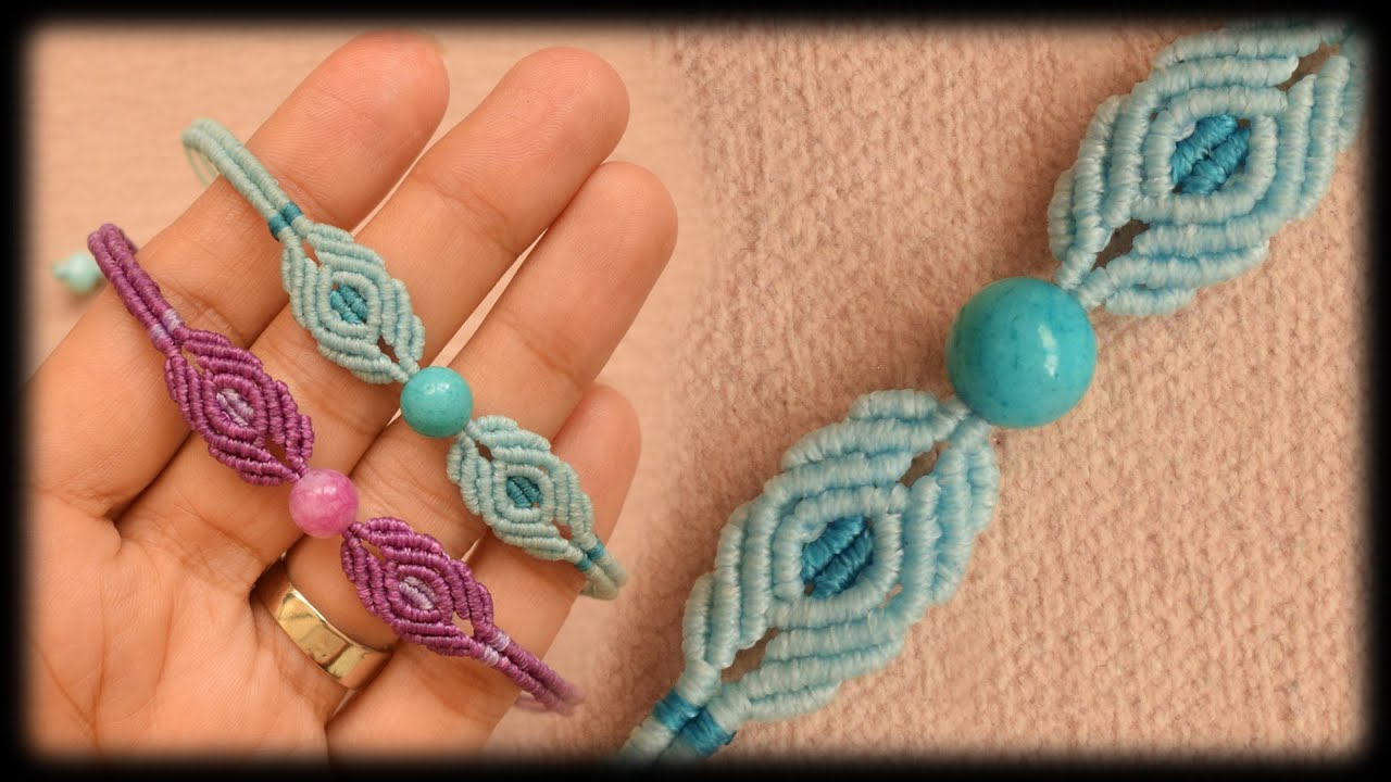 Easy Macramé Bracelet Tutorial for Beginners | easy macramé tutorial ...
