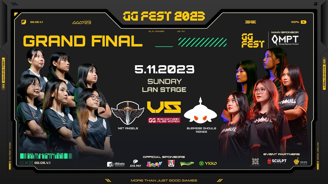 NET Angels Vs Burmese Ghouls ( GG Gaming Fest 2023 MLBB Women Grand ...