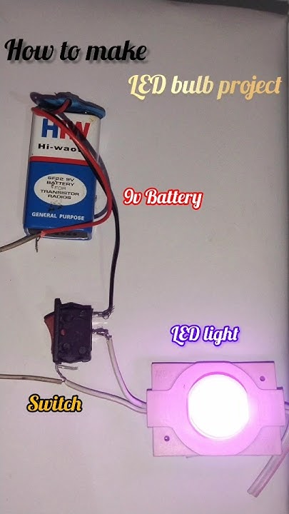 How to make simple electric project | led bulb project #shorts # ...