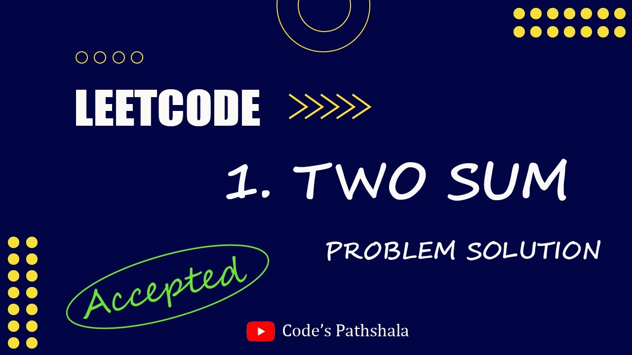 1. "Tow Sum" Problem Solve in Python - LeetCode Solutions - YouTube