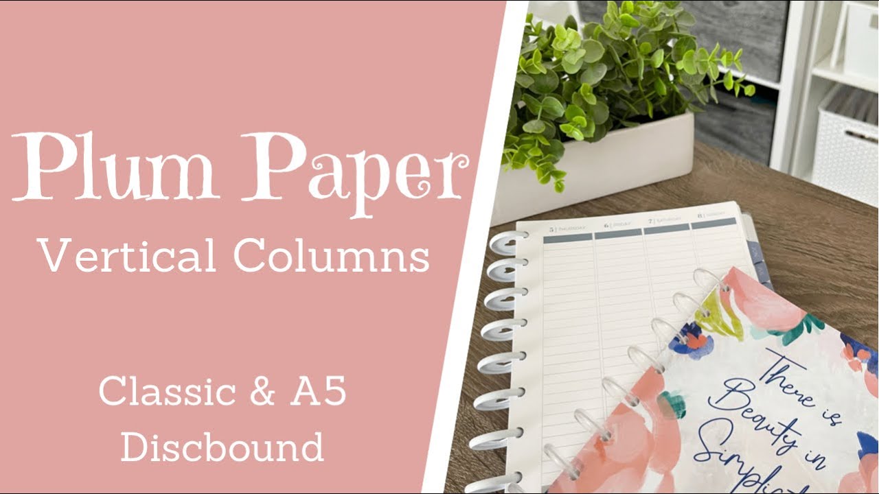 UNBOXING 2022 Plum Paper Vertical Columns | Plum Paper A5 Vertical ...