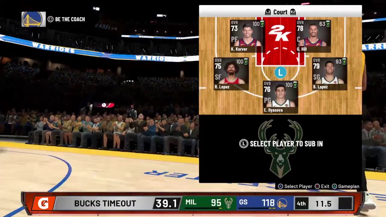 GSW VS MIL NBA2K20 - YouTube