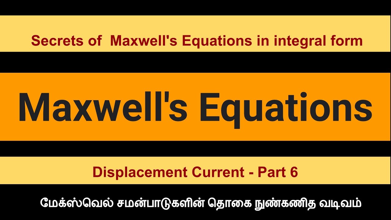 Maxwell's Equations in integral form || The secrets of Maxwell's ...