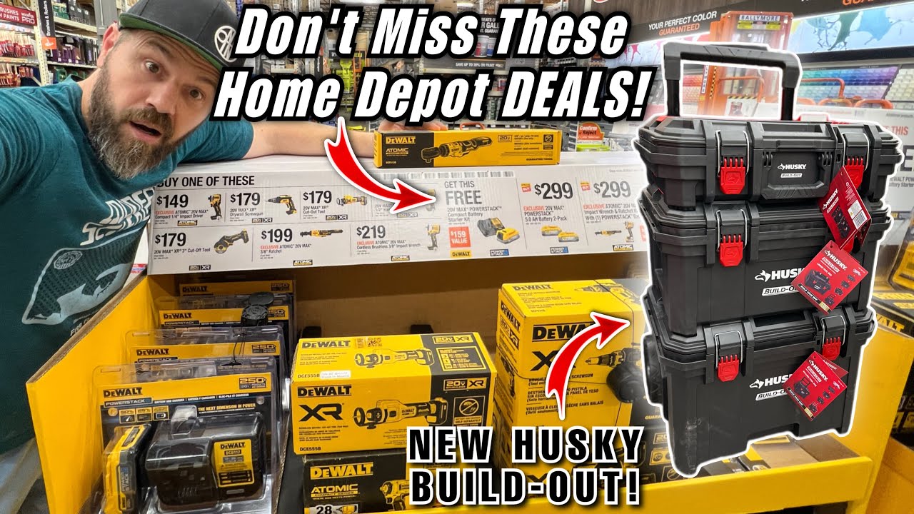 Home Depot DEALS You Don't Want To Miss! Plus The New HUSKY BUILD-OUT ...