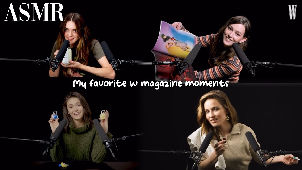My favorite celebrity ASMR moments (w magazine edition) part 3 - YouTube