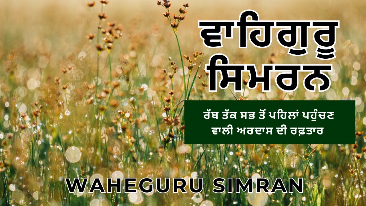 Live Waheguru Simran || Sikh Meditation || Relaxing music simran || # ...
