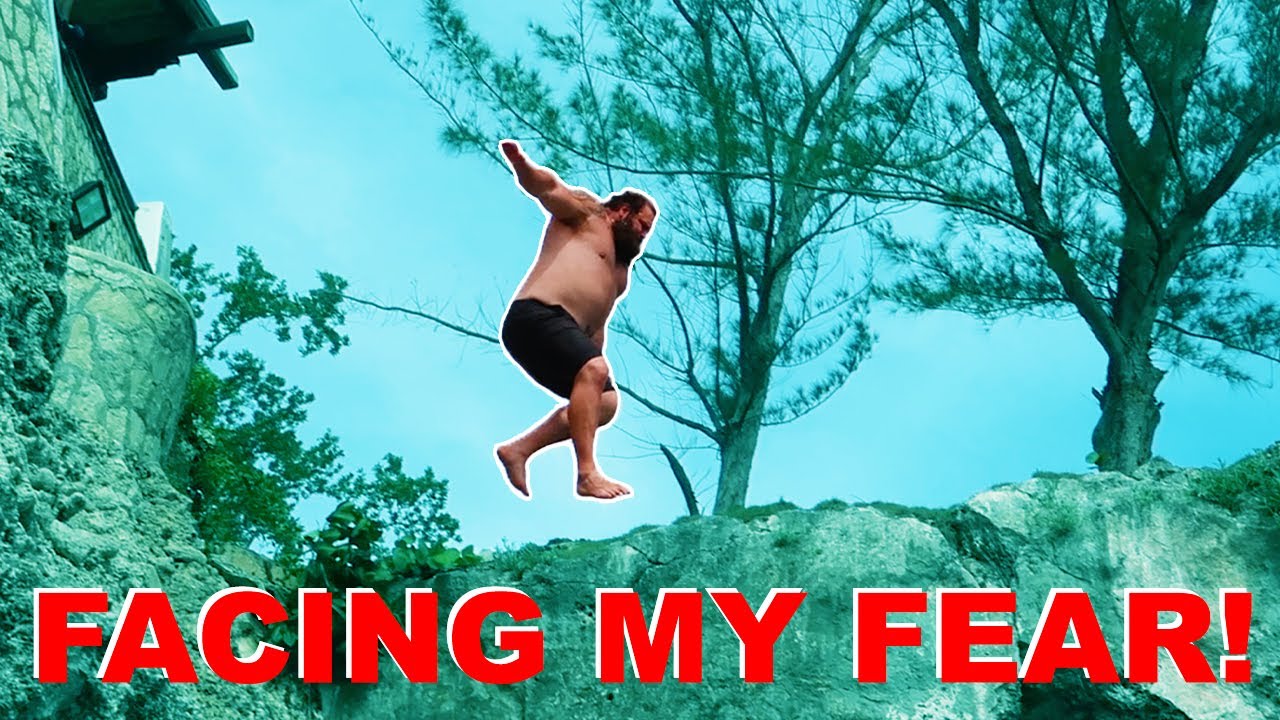 400lb Strongman Goes Cliff Diving In Jamaica - YouTube