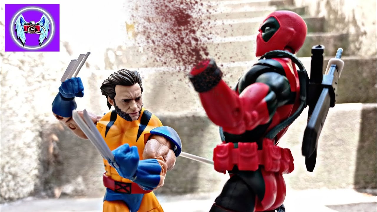 WOLVERINE vs DEADPOOL [STOP MOTION] FILM ANIMATION #marvellegends # ...