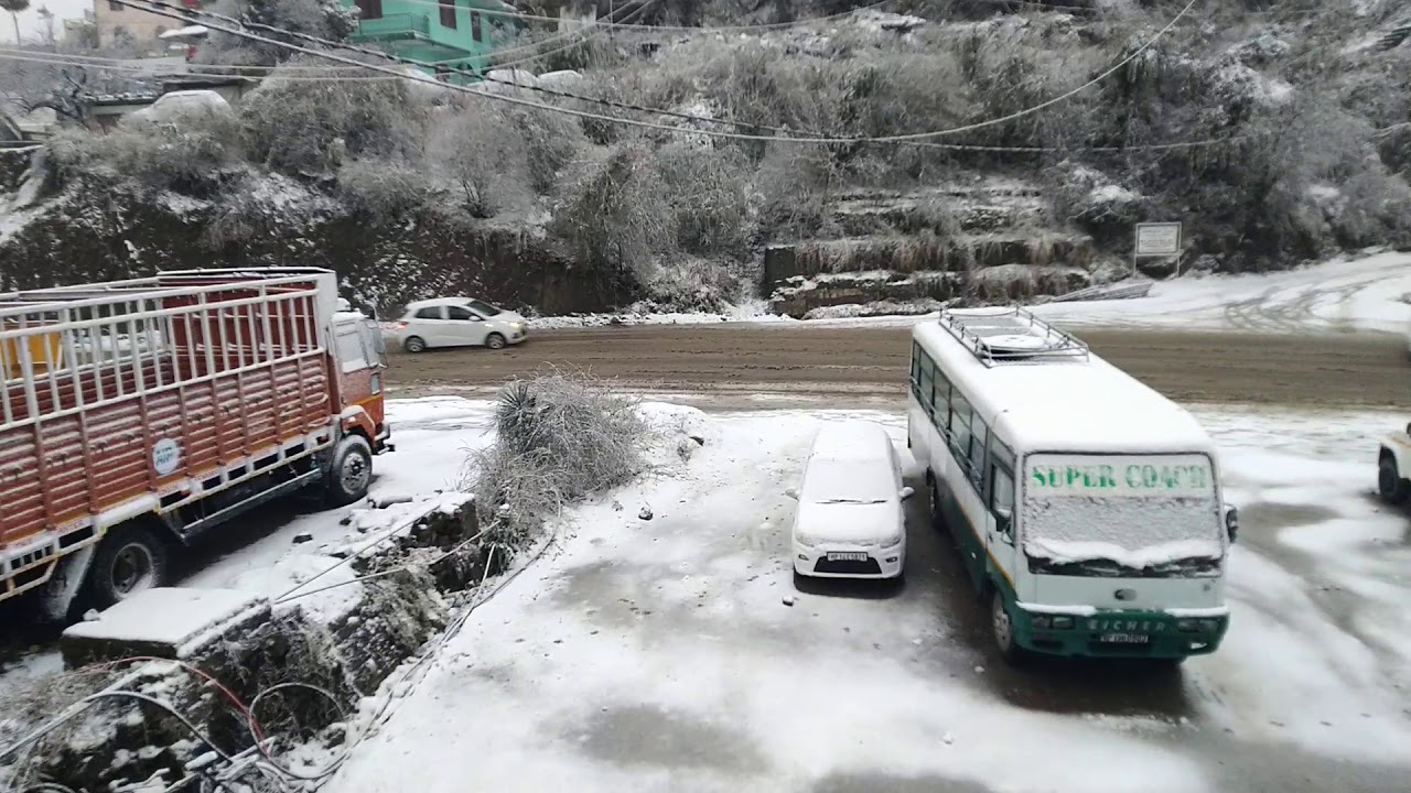 Snowfall in Solan Himachal Pradesh - YouTube