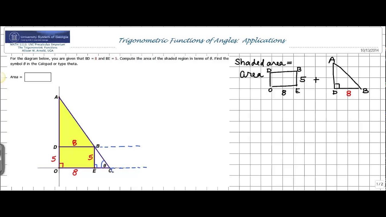 5.2 13. Right Angle Applications: Example 2 - YouTube