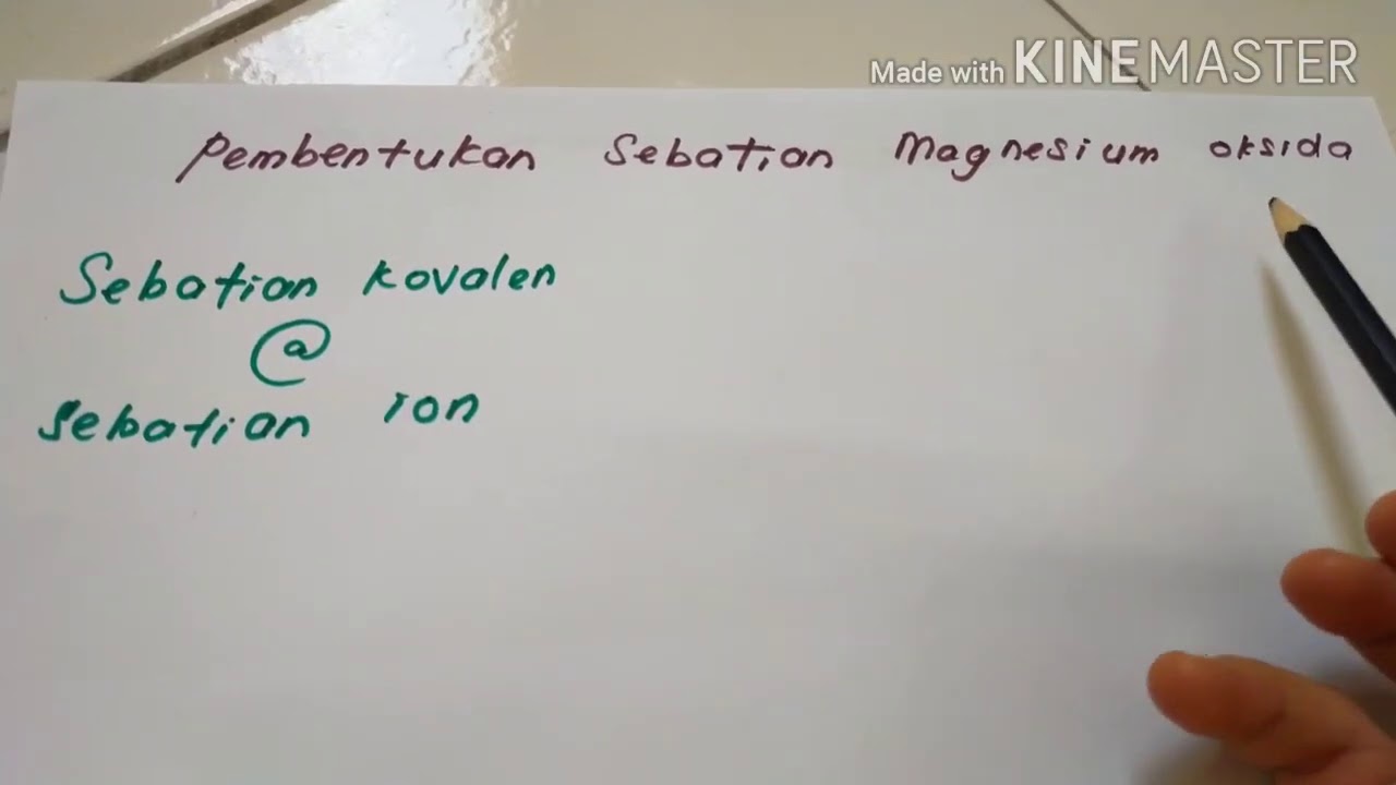 Pembentukan sebatian ion MgO - YouTube