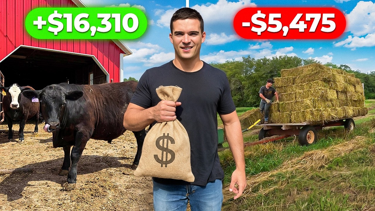 How Much Profit Cattle & Hay Made in 1 Year (Small Farm) - YouTube