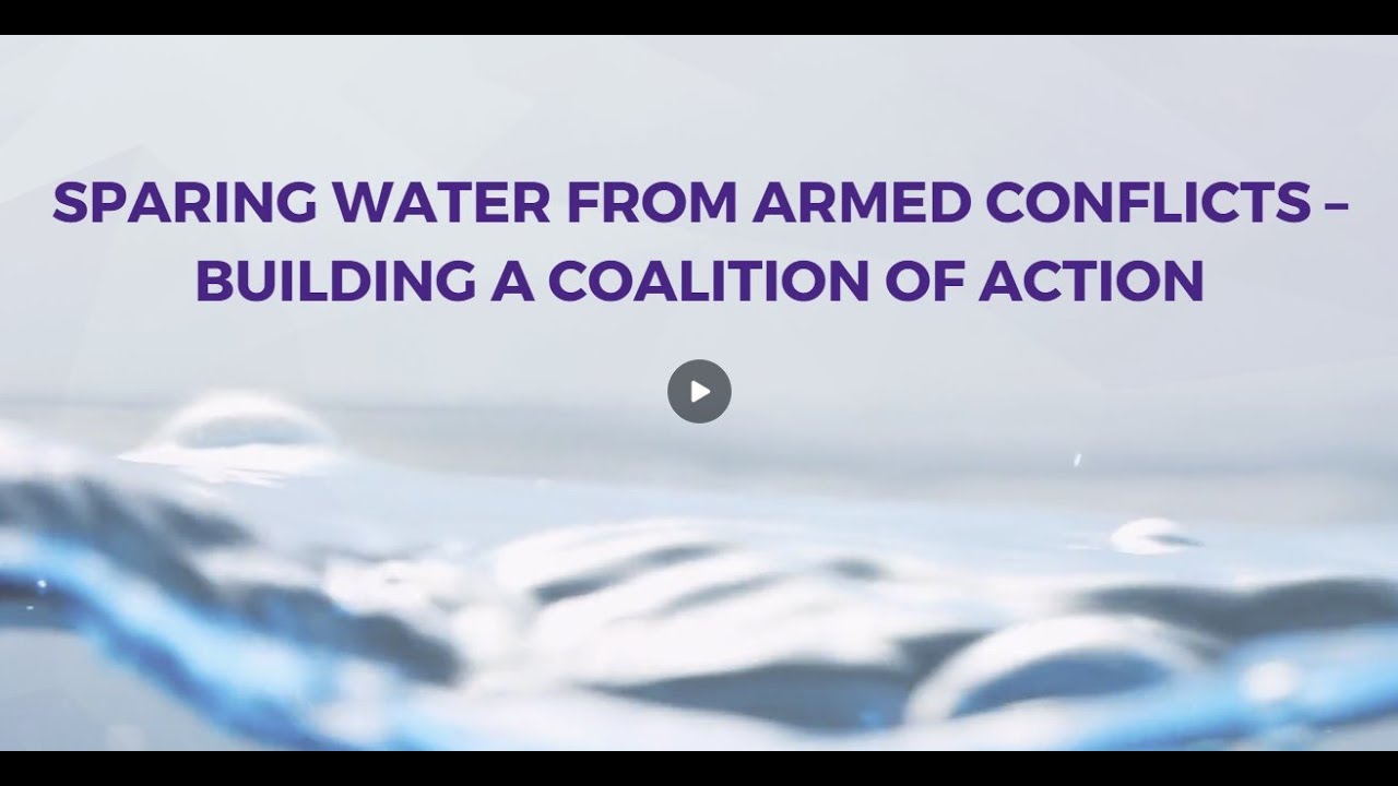 Sparing Water from Armed Conflicts – Building a Coalition of Action ...