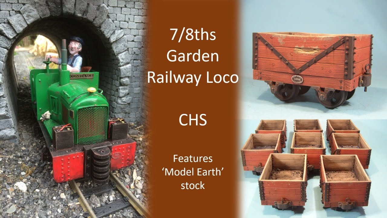 7 8ths Scale Model Earth Loco And Stock YouTube
