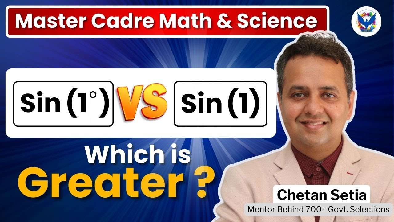 Trigonometry | Sin 1 Degree & Sin 1 Radian Which is greater | Master Cadre Math & Science - YouTube