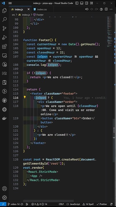 Implement The Ternary Operator In The Jsx Syntax In React App React18 Leelawebdev React