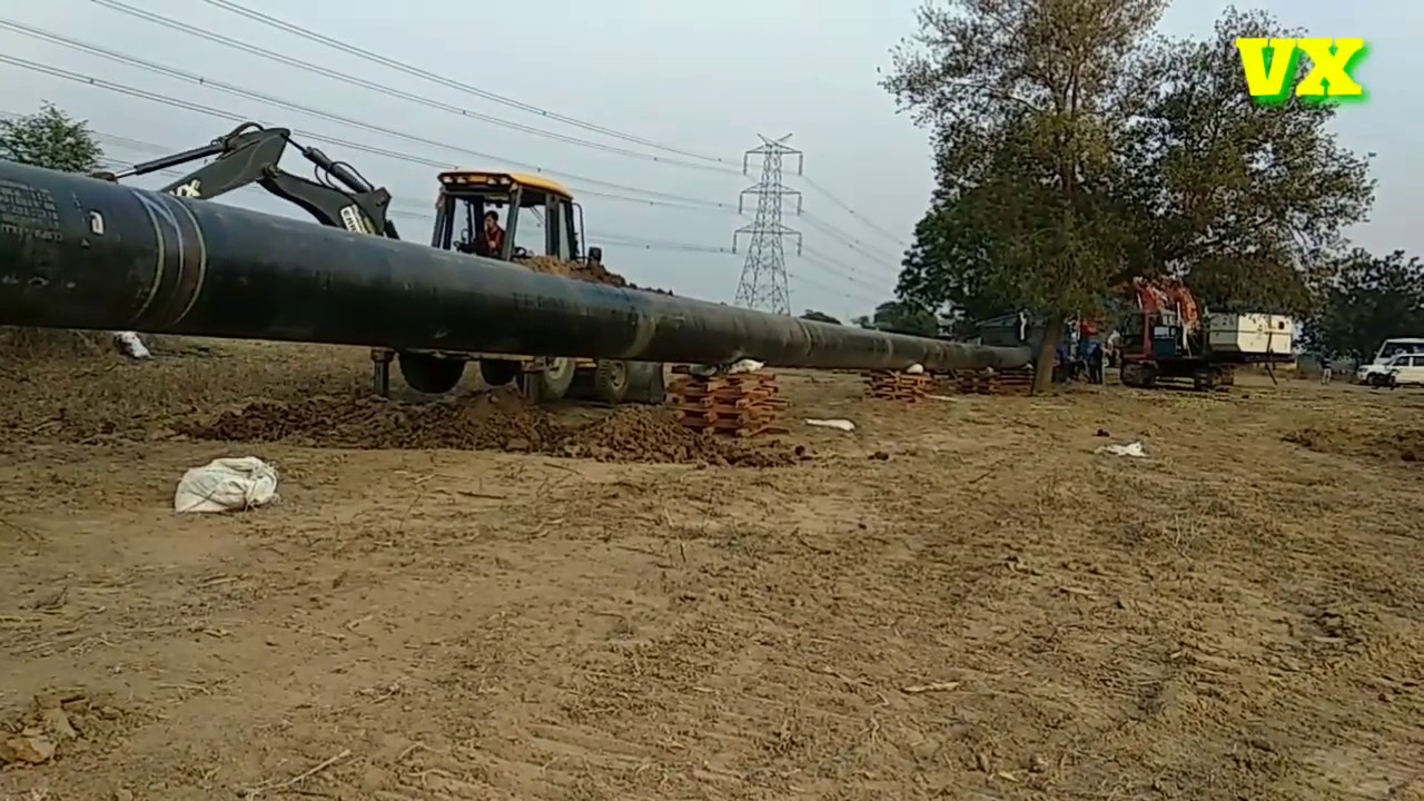 Gas pipe line working - YouTube