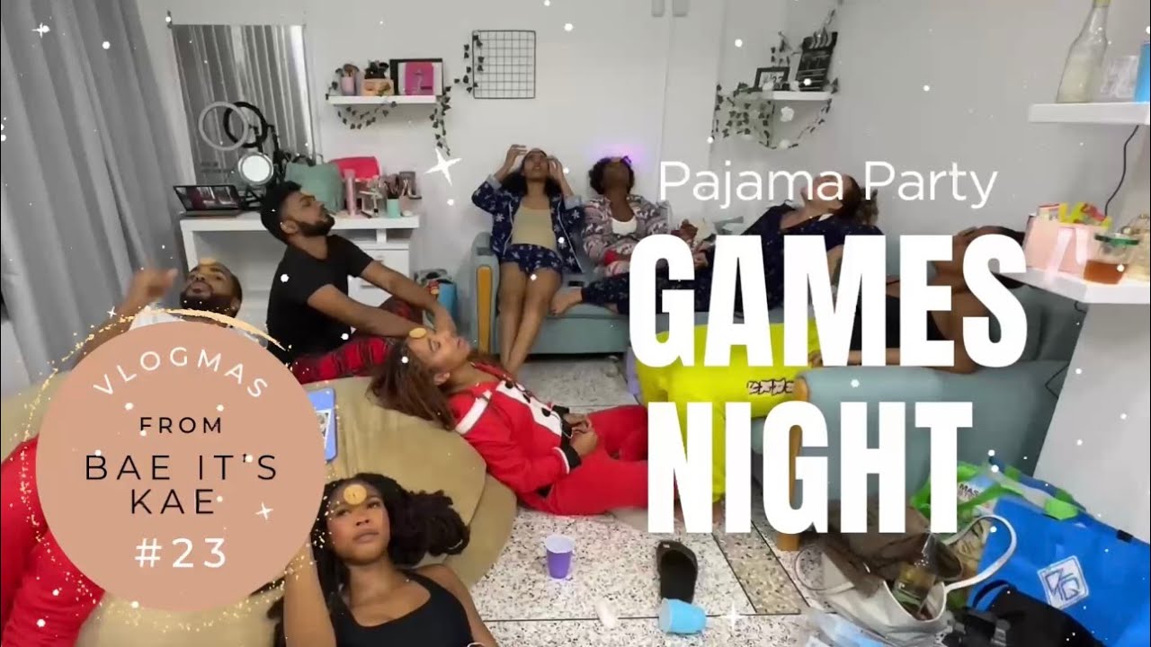 Vlogmas 2024: Day 23 - Pajama Games Night!! - YouTube
