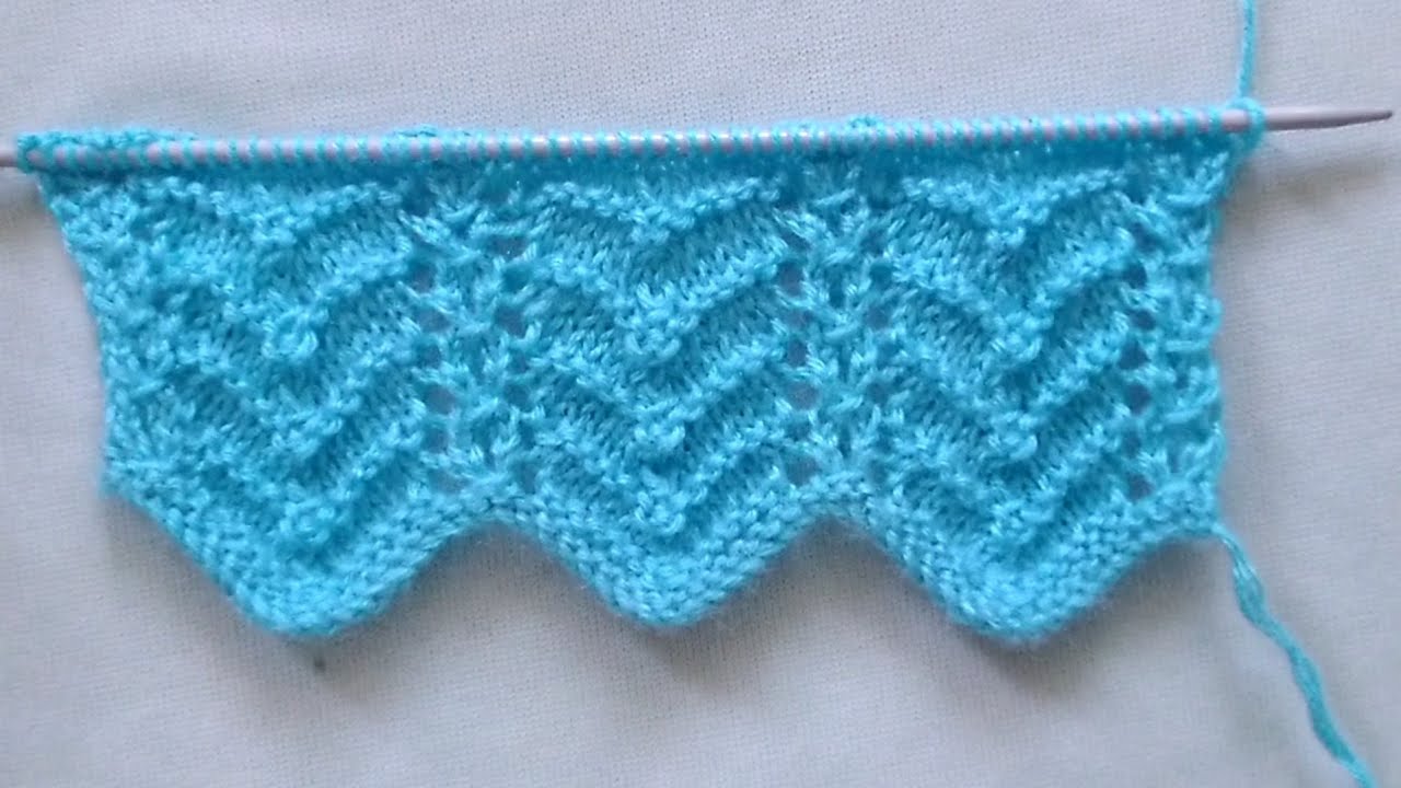 Pretty Knitting Pattern for all Knitting projects. - YouTube