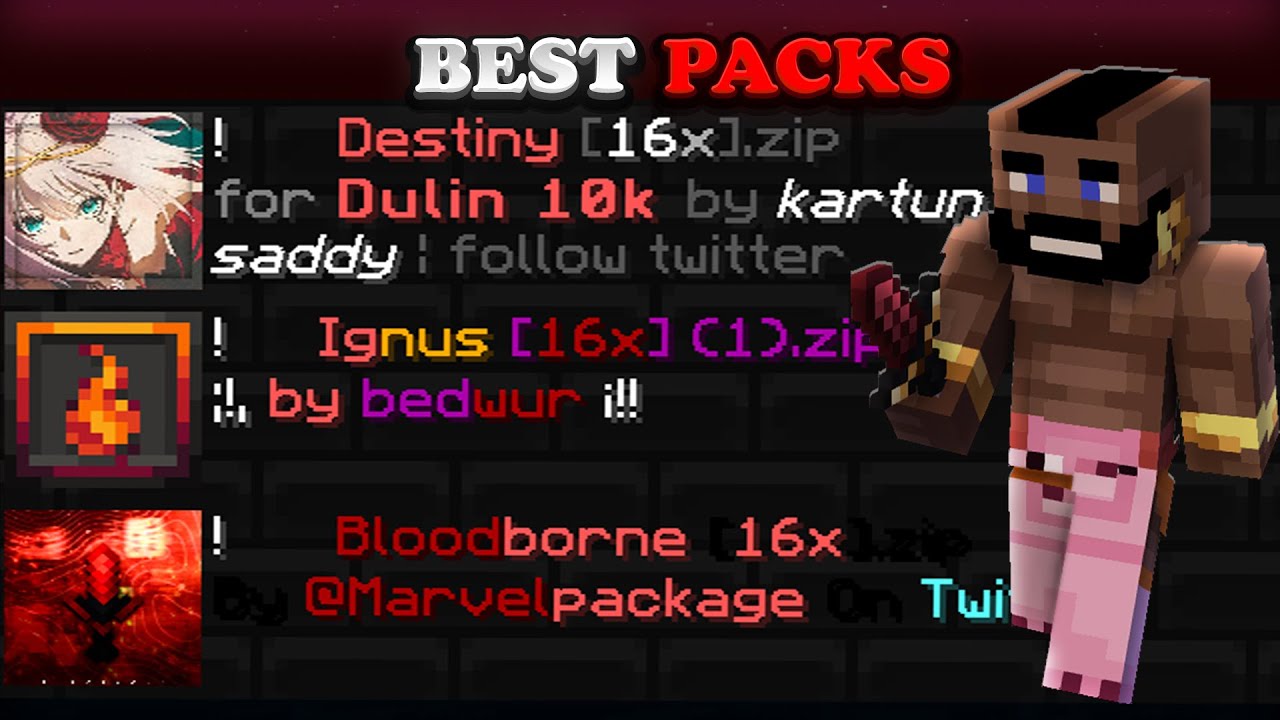 The 3 Best Red Bedwars ResourcePack | FPS Boost (1.8.9) - YouTube