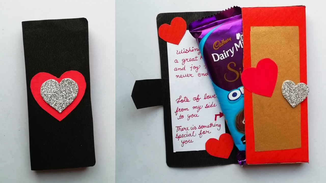 Handmade chocolate card gift 😍 Handmade gift 😍 Chocolate gift box 😍 ...
